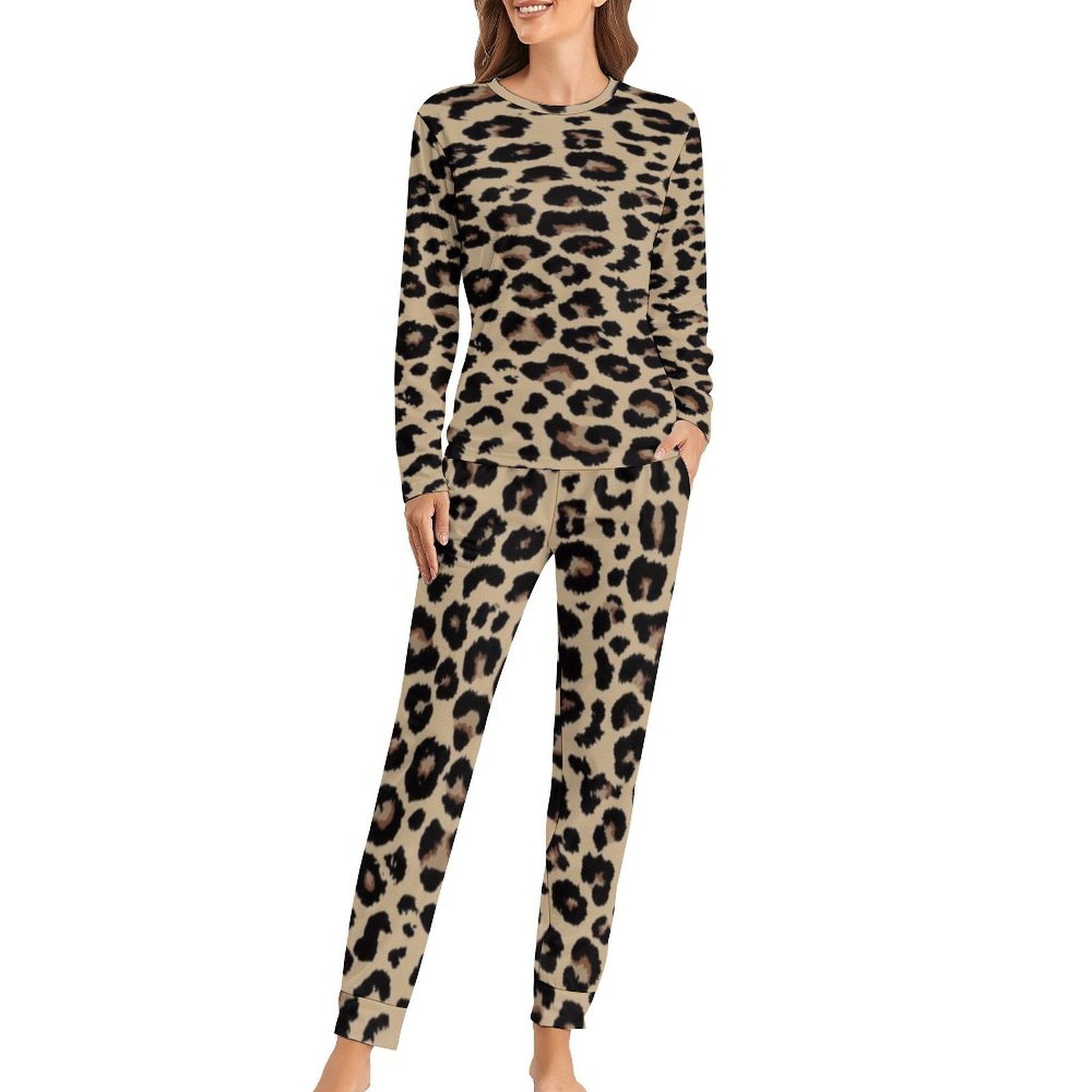 Animal Print Printed Pajama Set for Couples, Women, Men, Long Sleeved ...