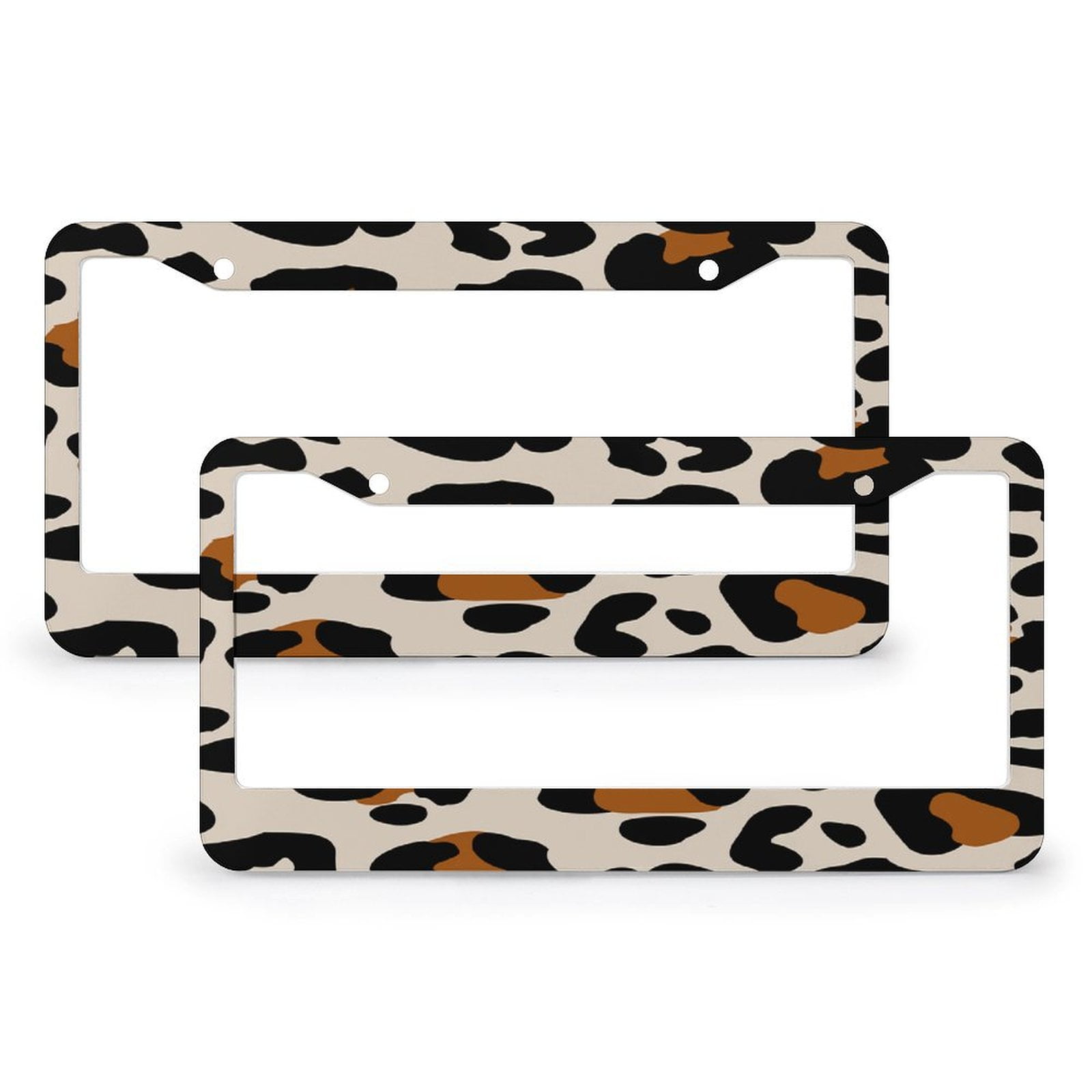 Animal Print Skin Seamless Pattern Leopard License Plate Frames - 2 ...