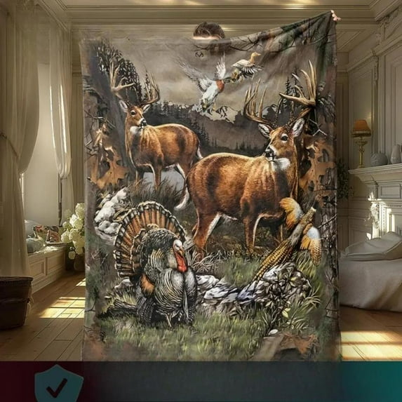 Animal Print Soft Multifunctional Blanket Multi-purpose Throw Blanket ...