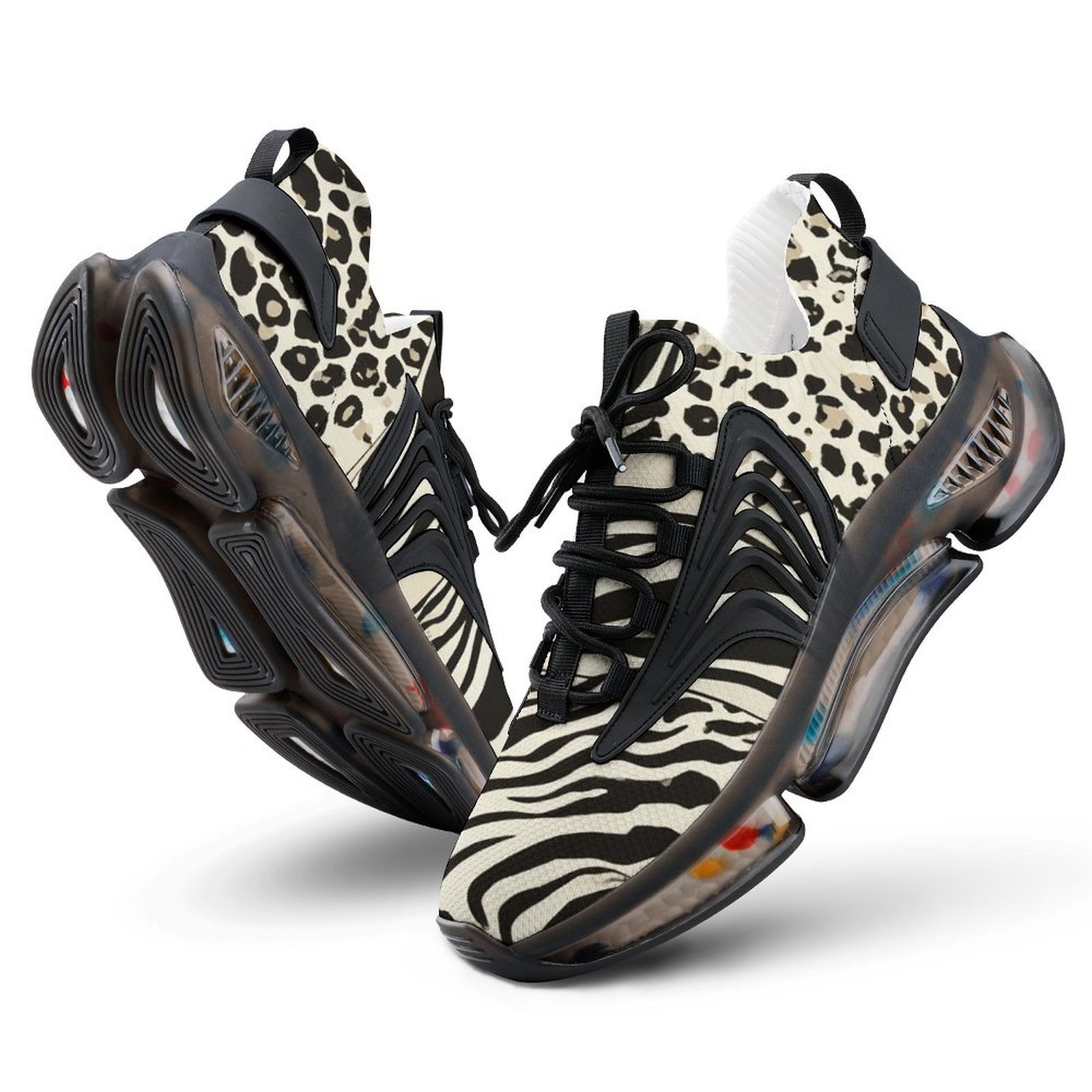 Animal Print Zebra Leopard Walking Shoes for Men Woman Lightweight ...