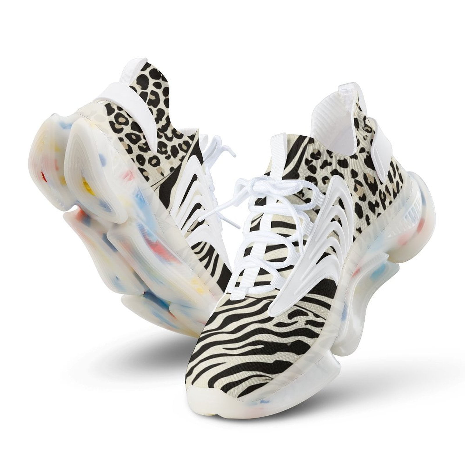 Animal Print Zebra Leopard Walking Shoes for Men Woman Lightweight ...