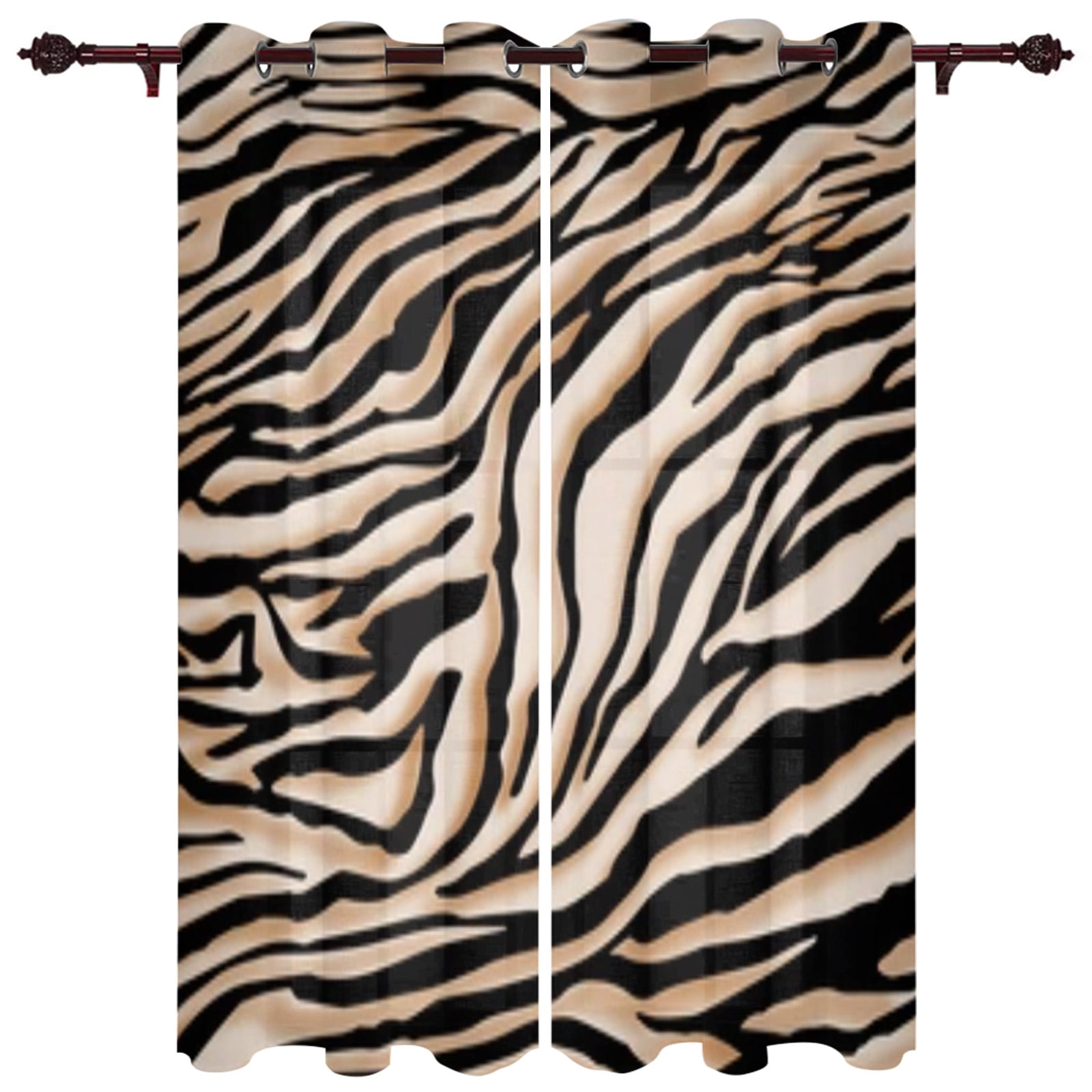 Animal Print Zebra Luxury Curtains Living Room Bedroom Window Curtain ...