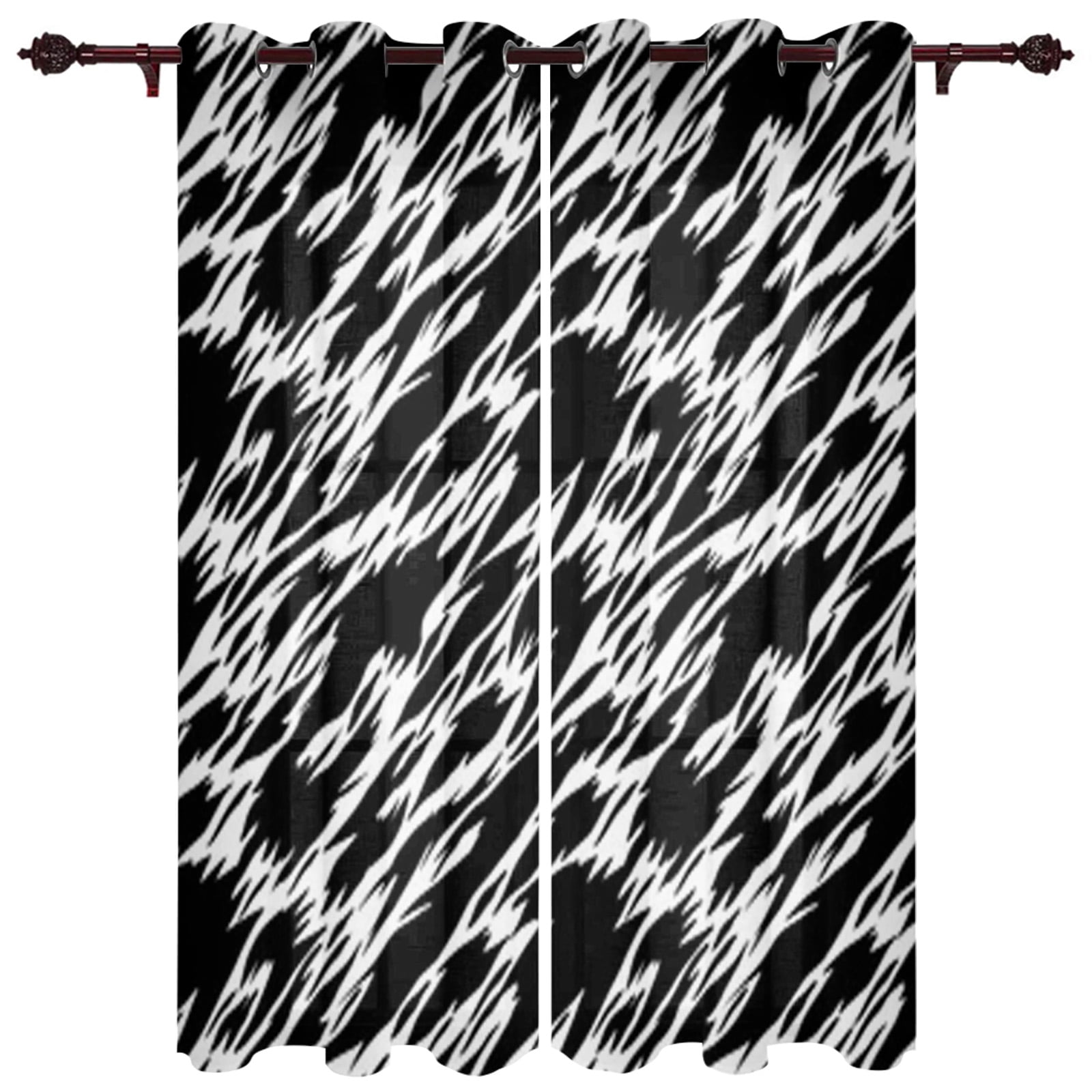 Animal Print Zebra Luxury Curtains Living Room Bedroom Window Curtain ...