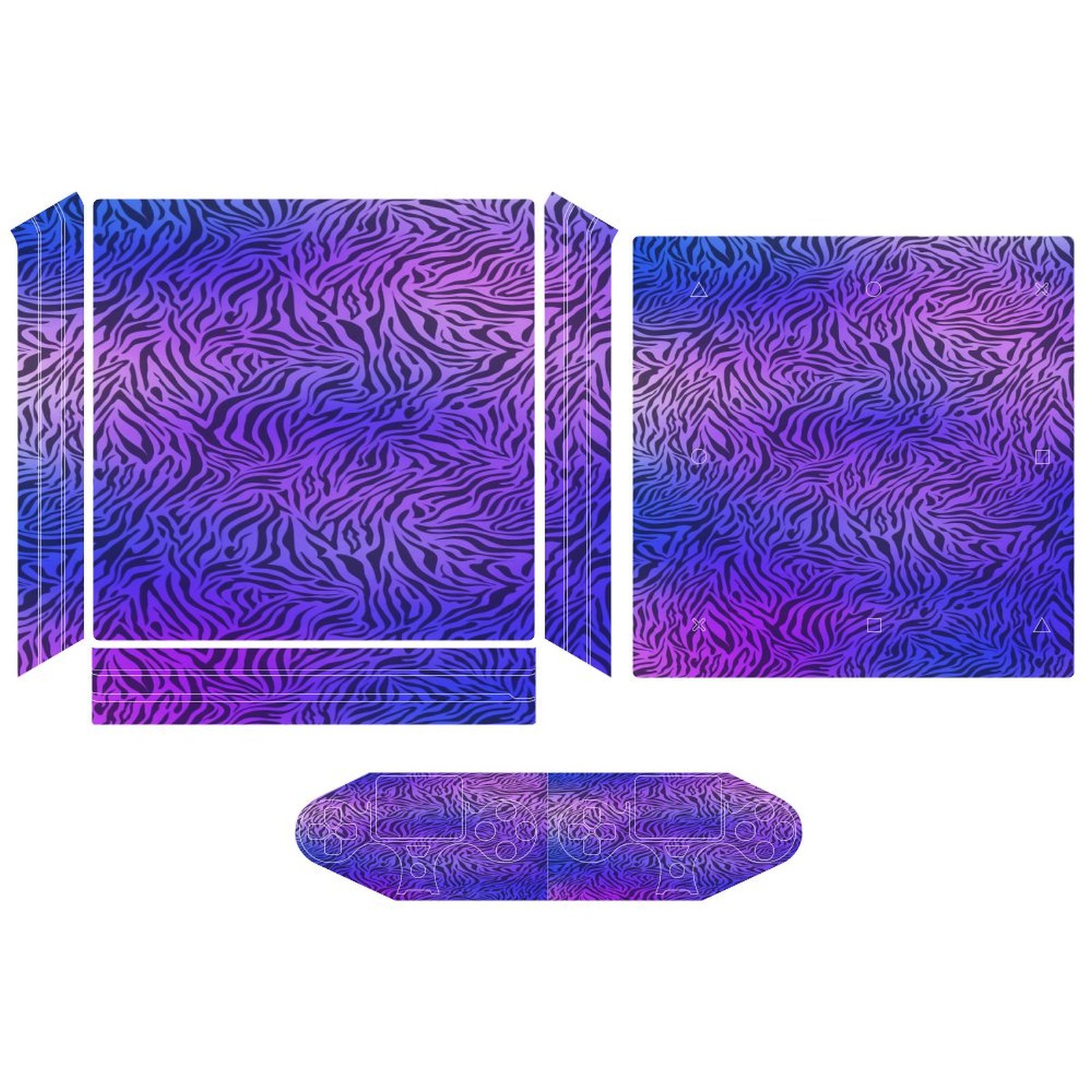 Animal Print Zebra Pink Purple PS4/PS4 Pro/PS4 Slim Skin Sticker For ...