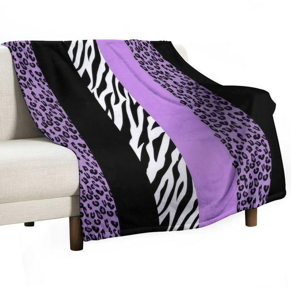 Animal Print Zebra Stripes Blanket for Bed Throw Blanket for Women, Men ...