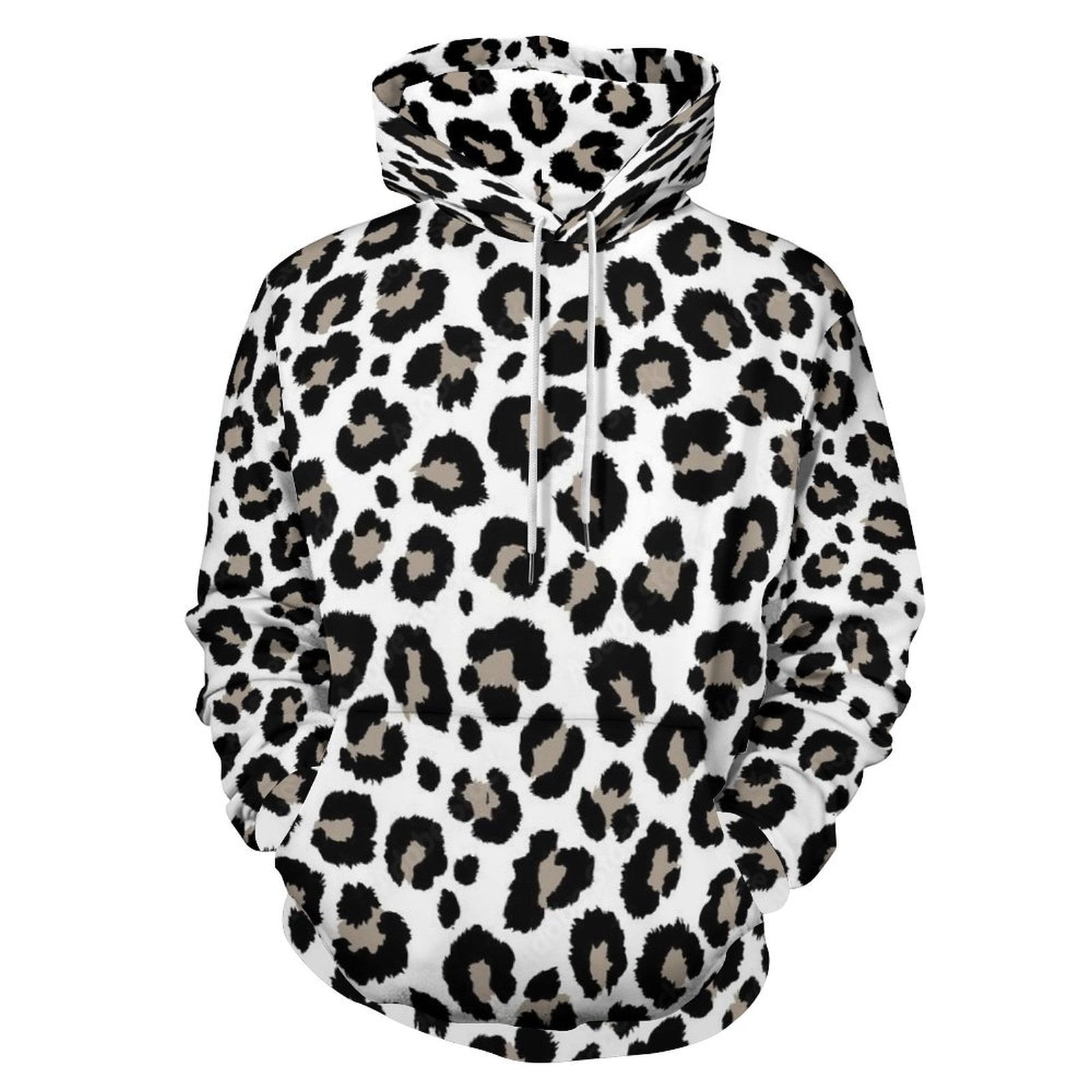 Animal Printing Leopard Men's Women New Sweatshirt Hoodie Men's Plus ...
