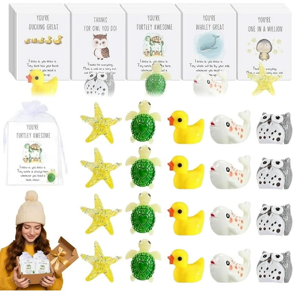 Animal Pun Note Cards, Set of 75 Funny Animals with Thank You Cards ...