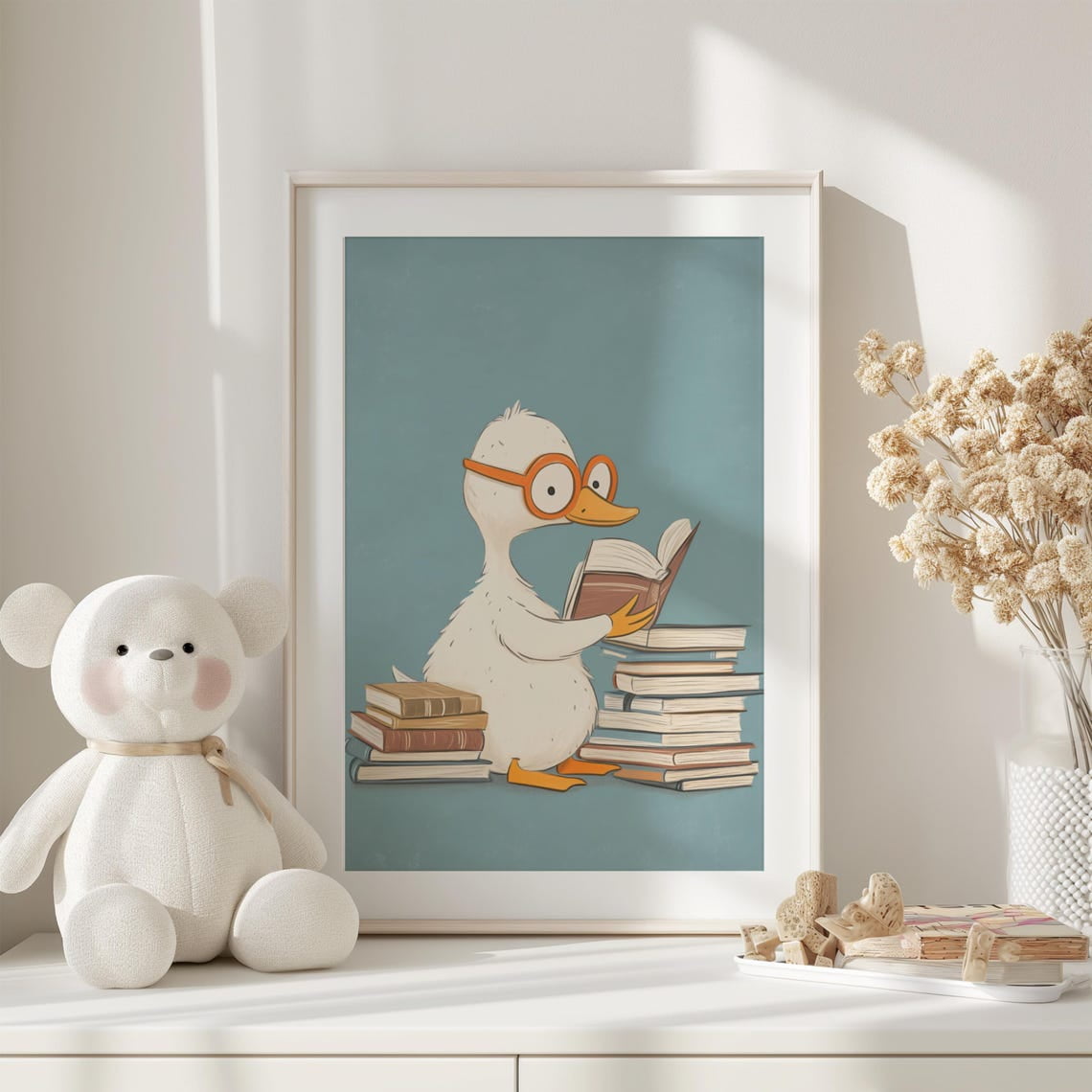 Animal Reading Classroom Poster, Unframed Paper Poster 16x20in ...