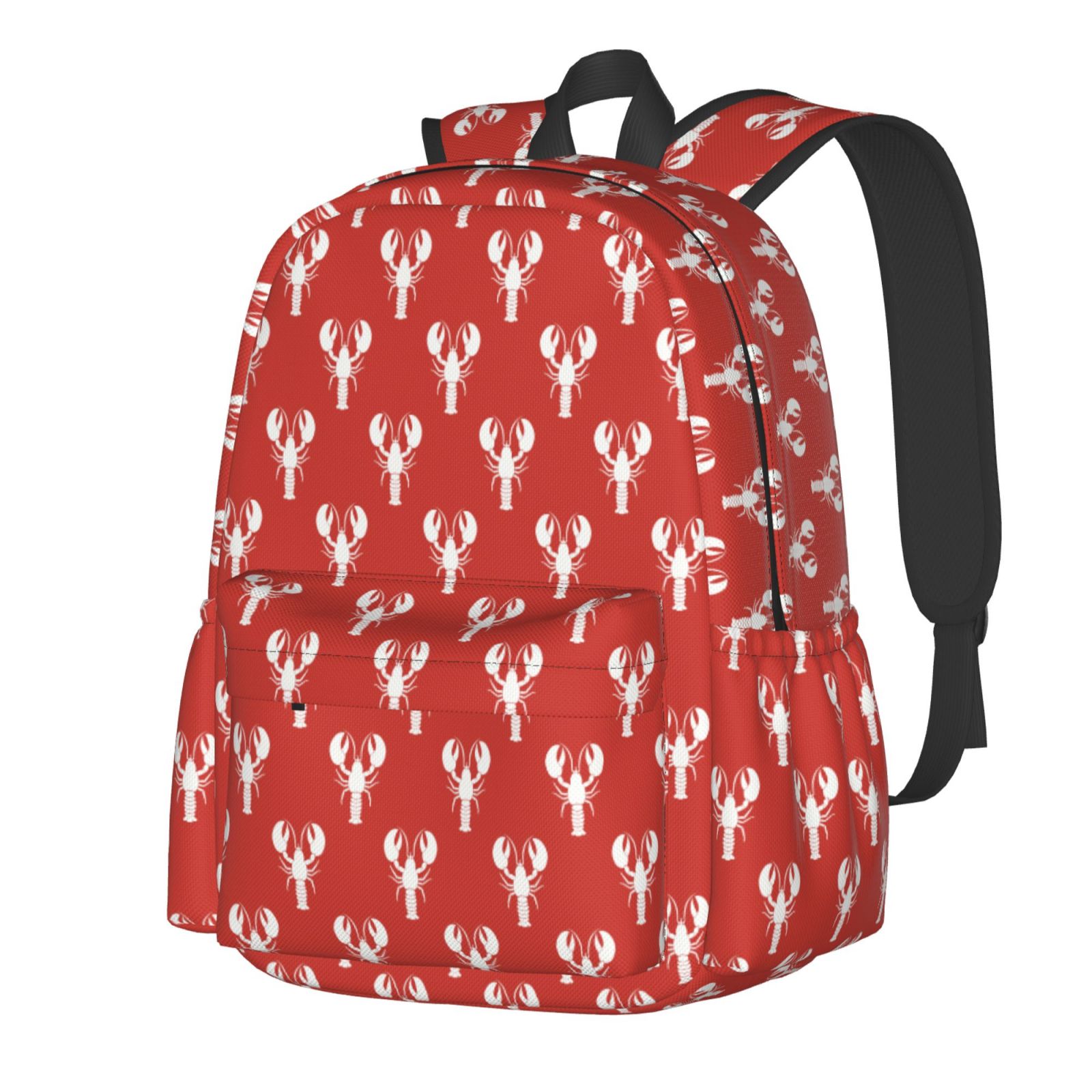 Animal Red Lobster Print Backpack for Men Women Laptop Backpack Hiking ...