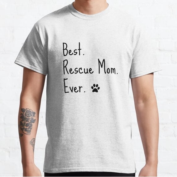 Animal Rescue Quote Cat Dog Best Mom Ever Paw Love Adopt Pet Raglan ...