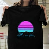 Animal River Otter Pastel Goth Vaporwave Themed Art H12796 T-Shirt, for ...