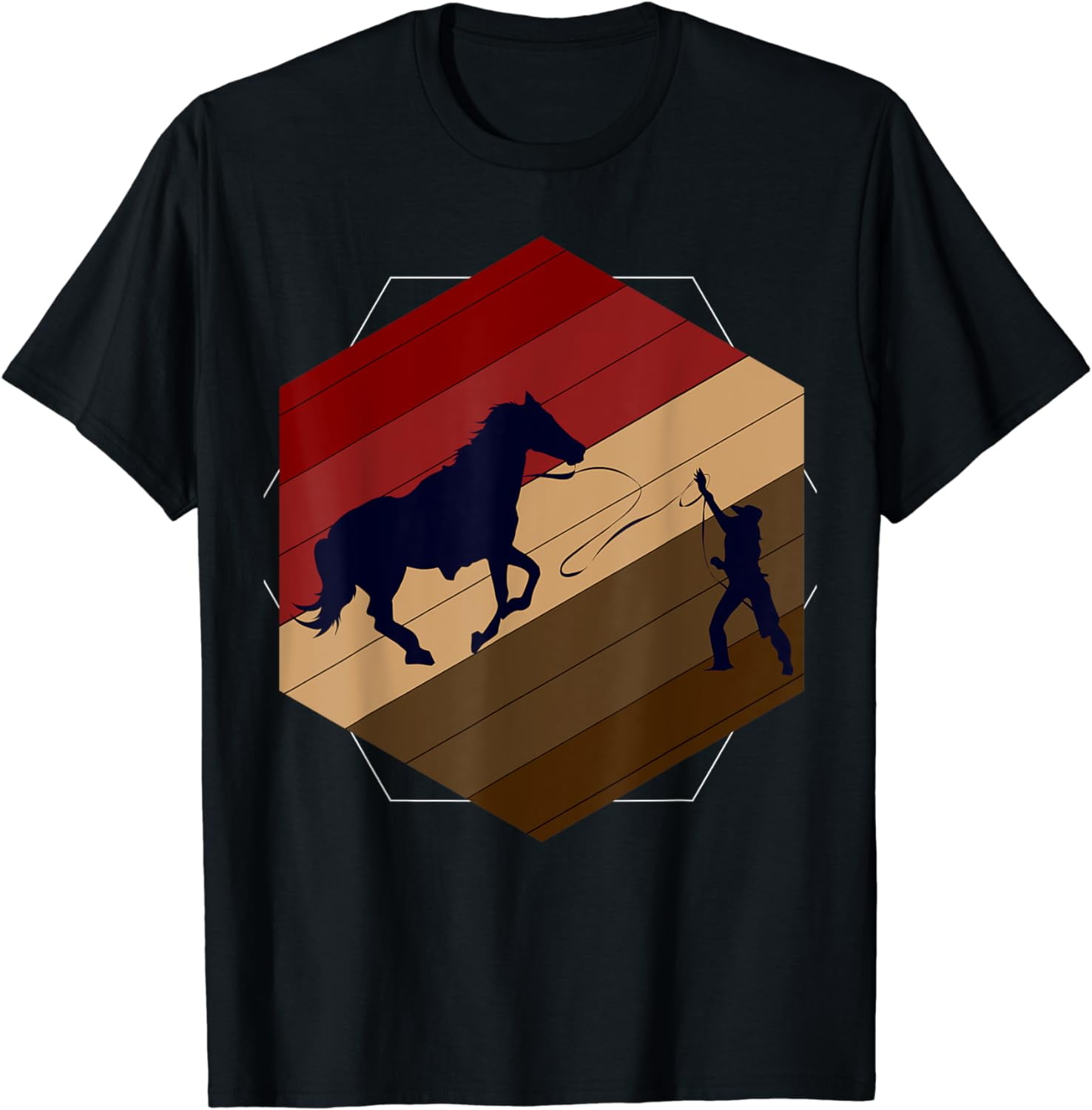 Animal Rodeo Bull Riding Men Texas Gift Western Cowboy T-Shirt ...