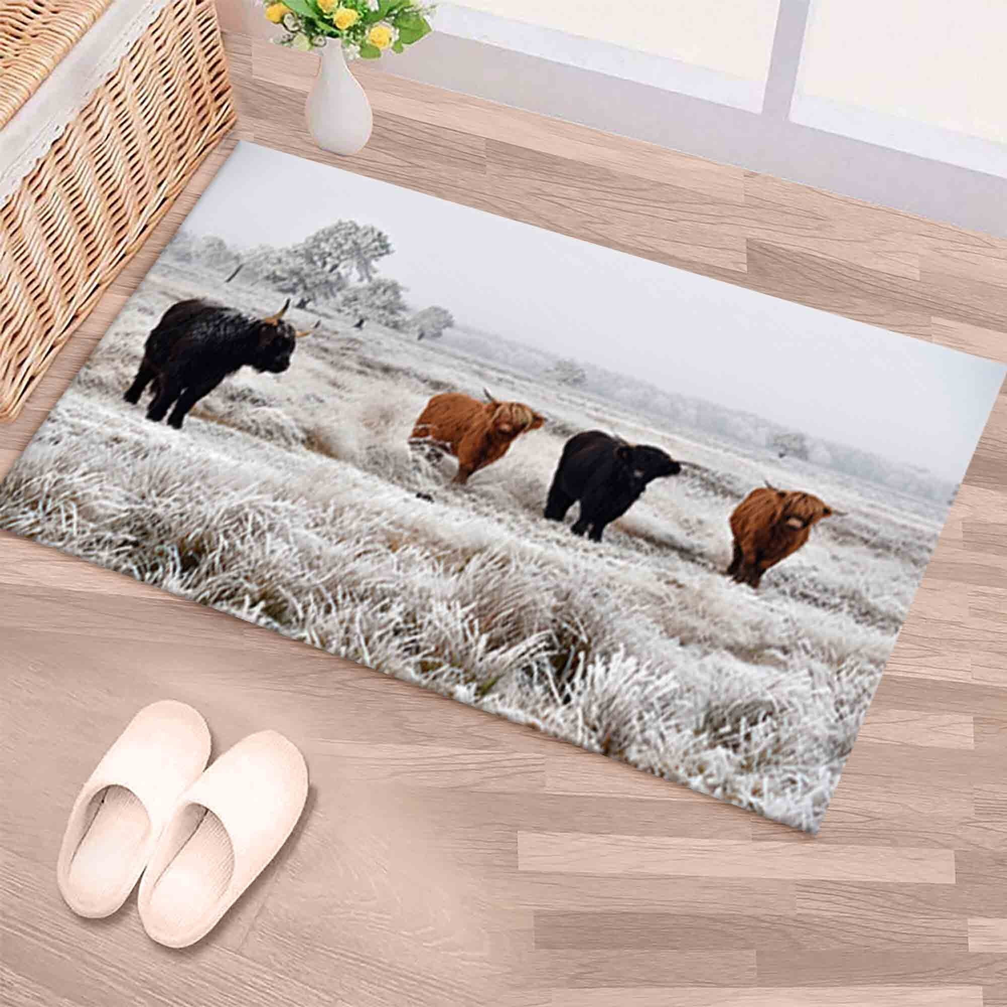 Animal Rugs, Highlan Cow Rug, Highland Cow Rug, Large Rugs, Farmhouse ...
