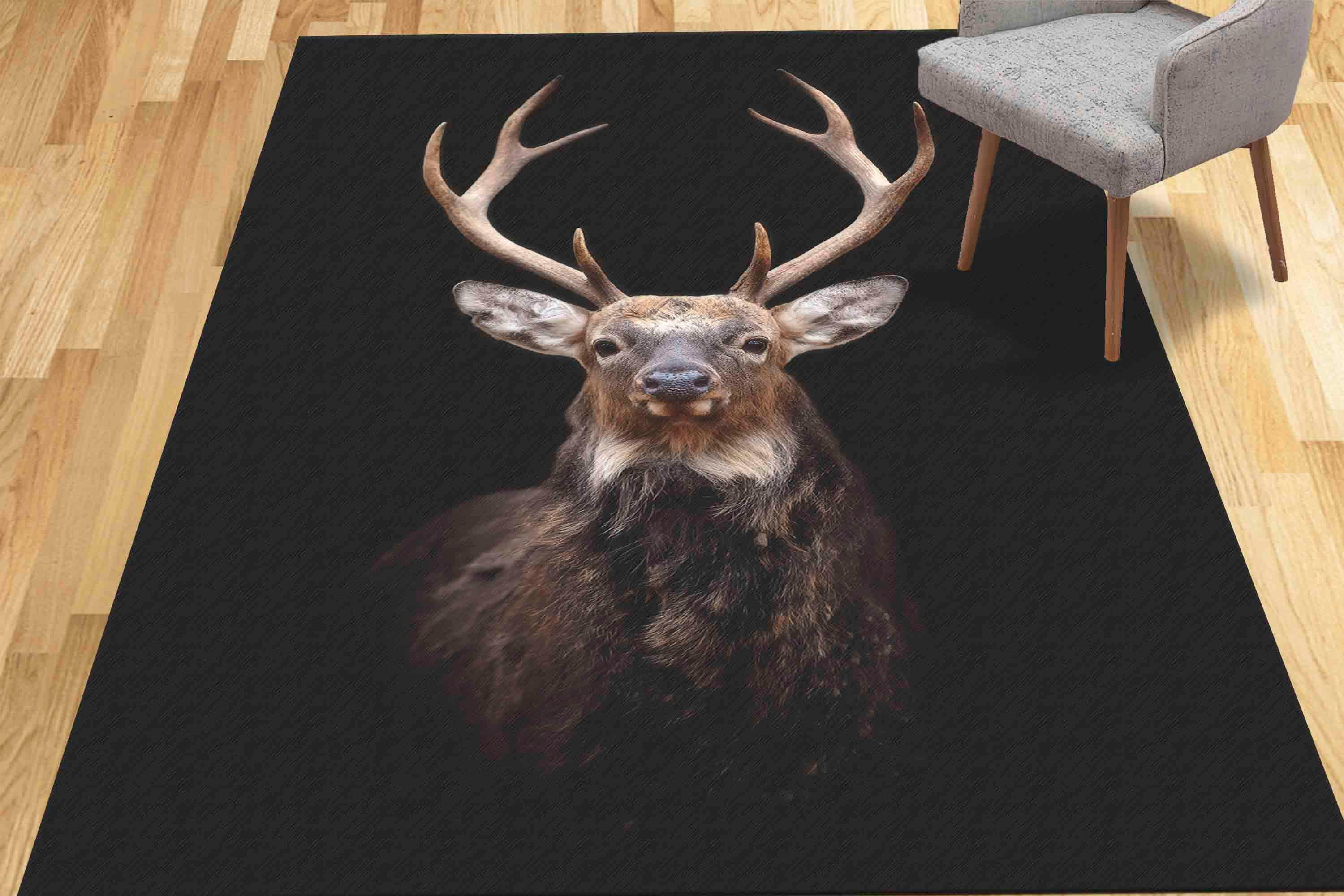 Animal Rugs, Thin Rug, Deer Photography Rug, Beautiful Deer Rugs ...