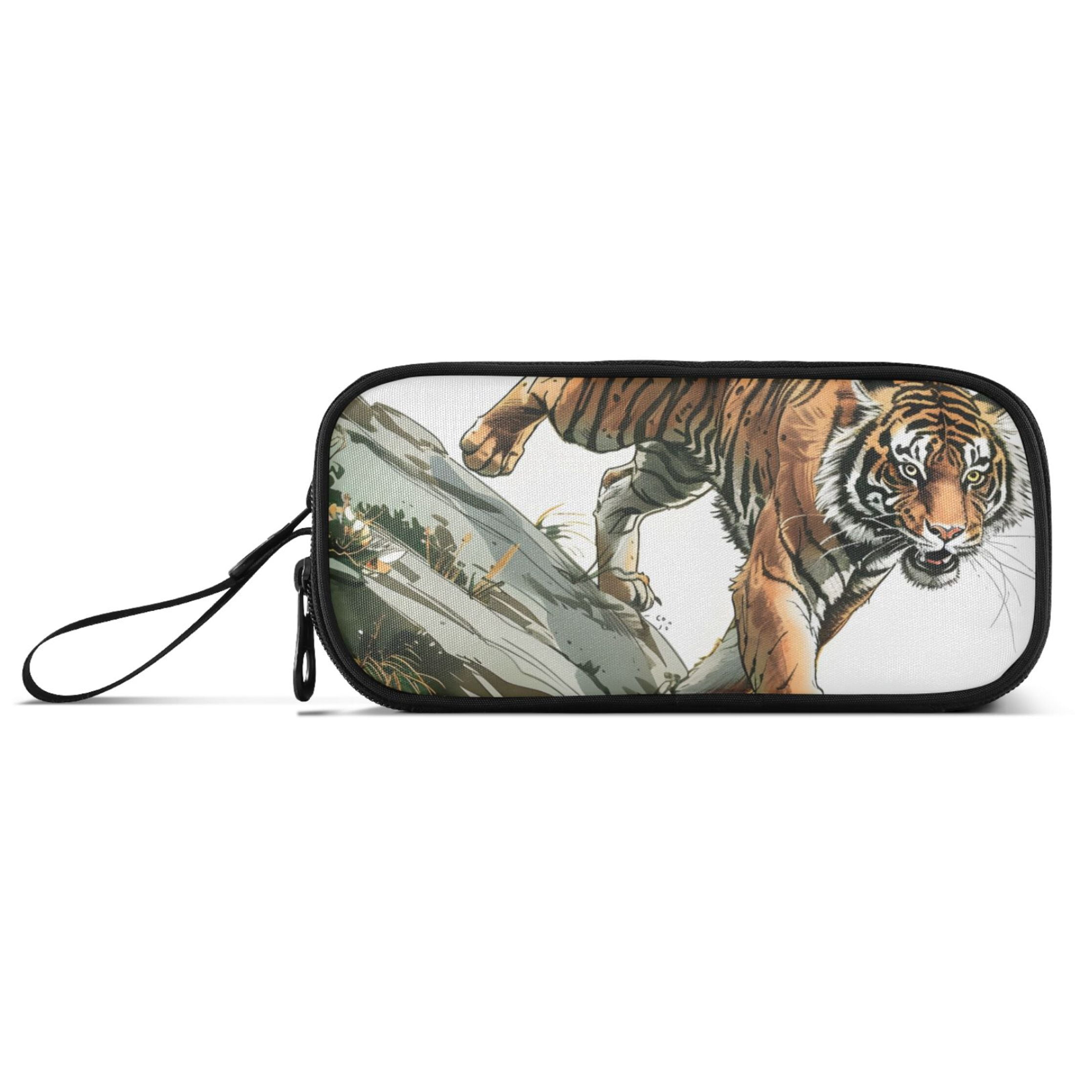 Animal Running on Mountain Pencil Case Stationary Holder Pen Bag Pencil ...