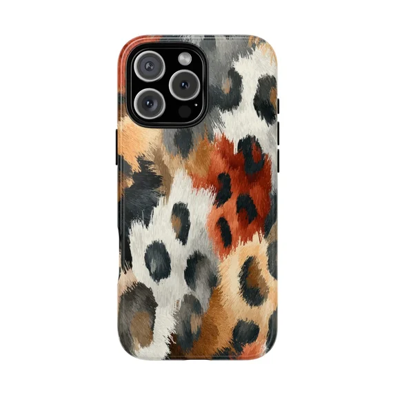 Animal Safari Leopard Spots Phone Case for iPhone 17 11 12 13 14 15 16 ...