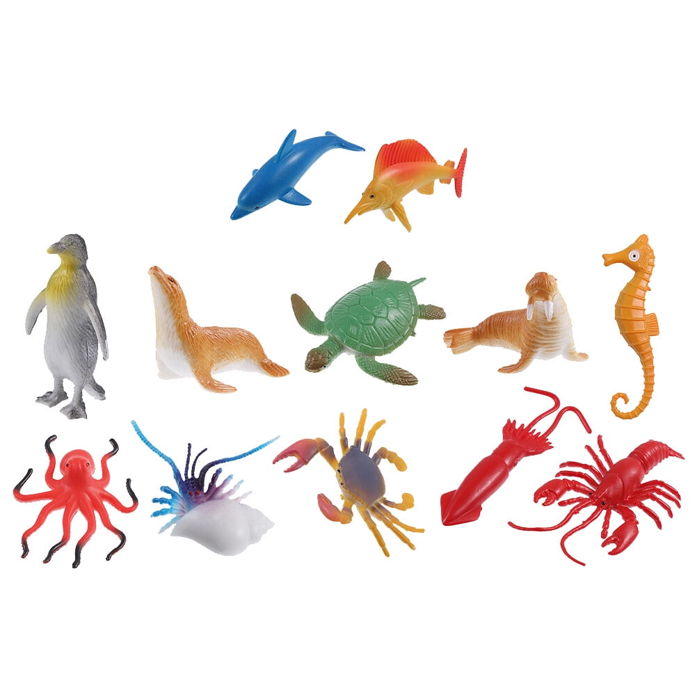 Animal Sea Toys Ocean Figures Creature Model Toy Creatures Marine Mini ...