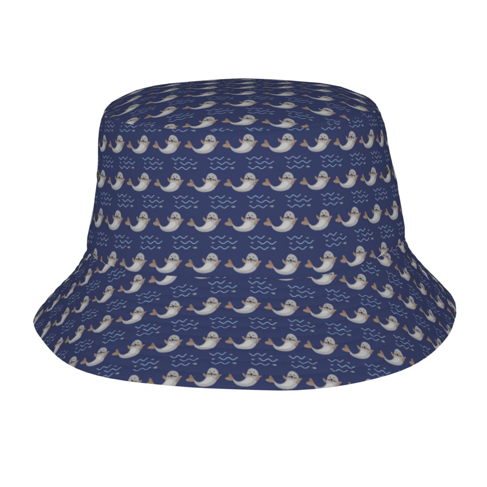 Animal Seal Pattern Bucket Hats for Men Women Beach Sun Hat Outdoor ...