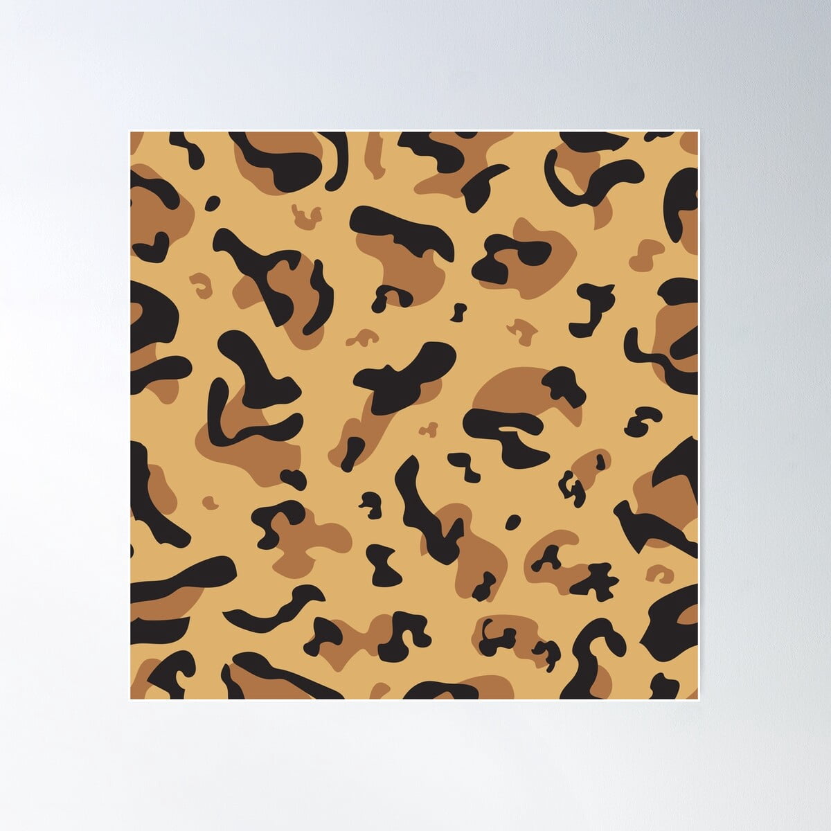 Animal Seamless Pattern Of Leopard, Cheetah, Jaguar Skin Poster Wall ...