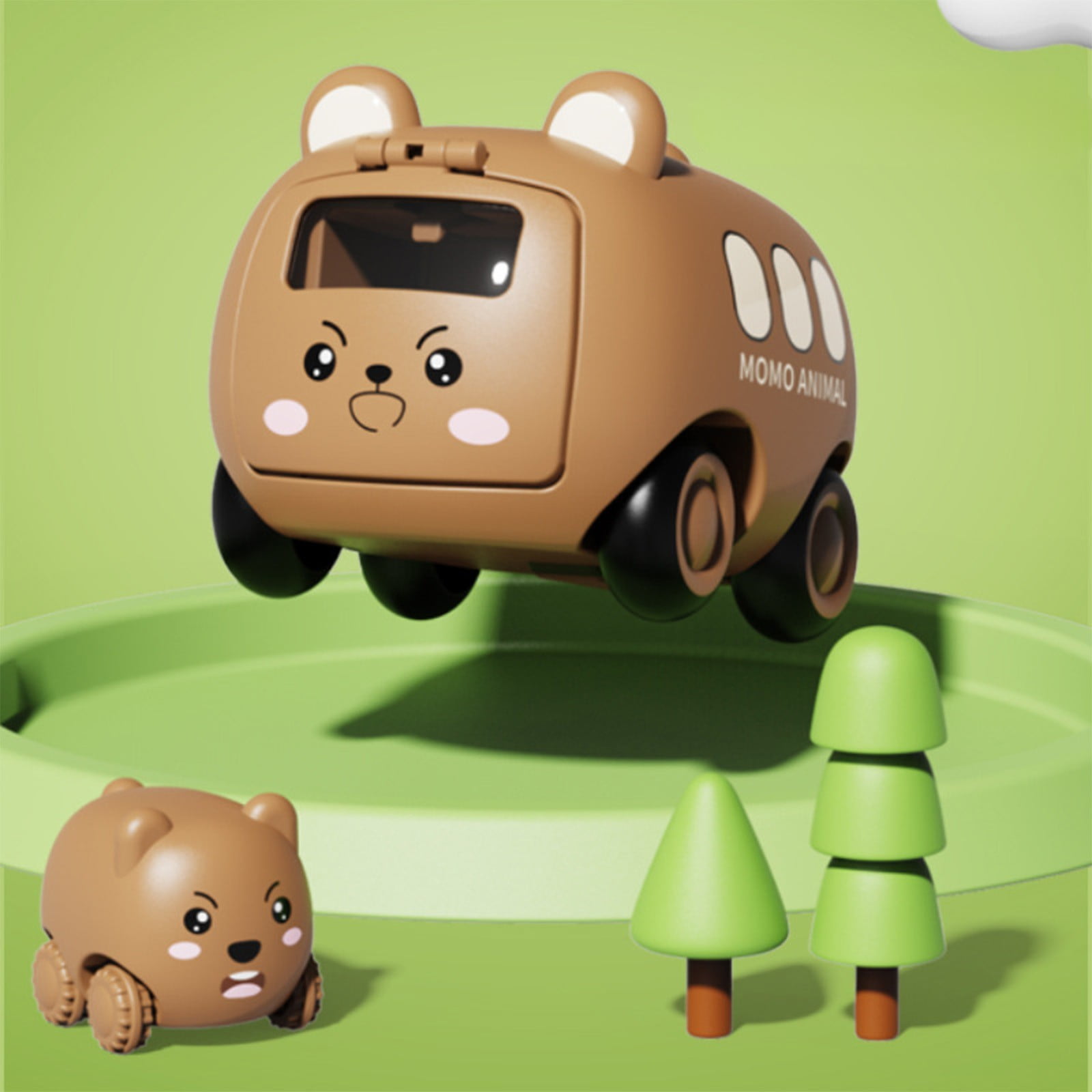 Animal Shape Catapult Car Toy, Mini Inertia Rebound Friction Vehicles ...