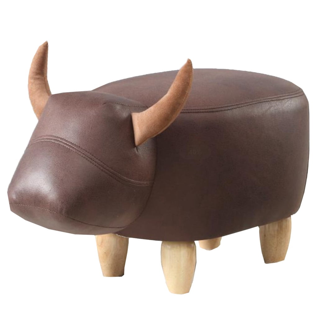 Animal Shape Ottoman Footstool, Upholstered Ottoman Bench, Footrest For ...