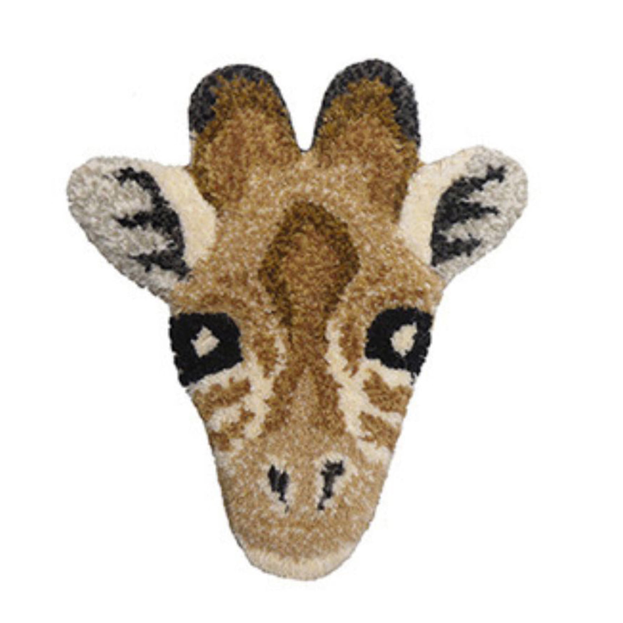 Animal Shape Rug Tiger Print Small Rug Faux Wool Creative Animal ...