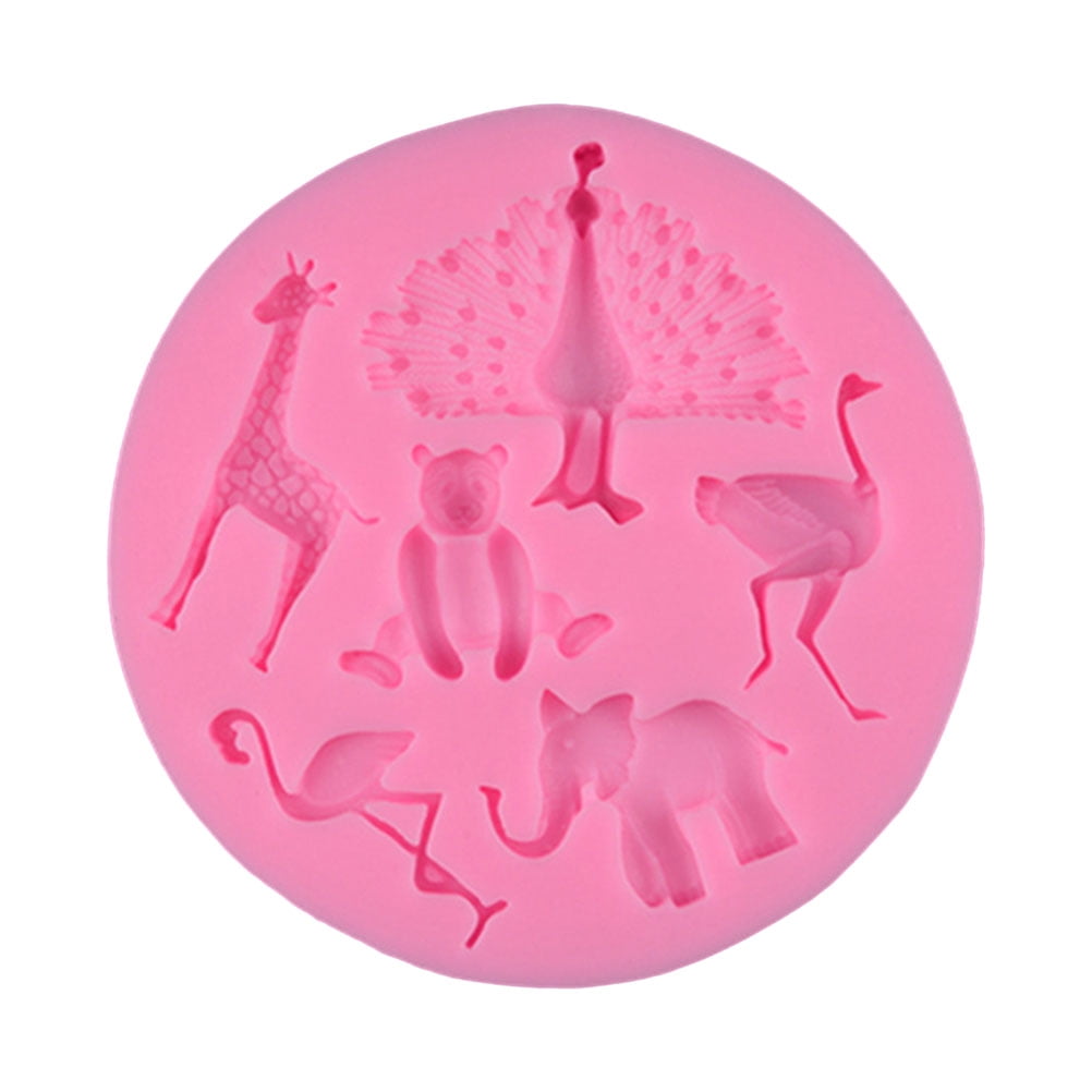Animal Shape Silicone Mold for Fondant, Chocolate, Candy, Jelly, Cake ...