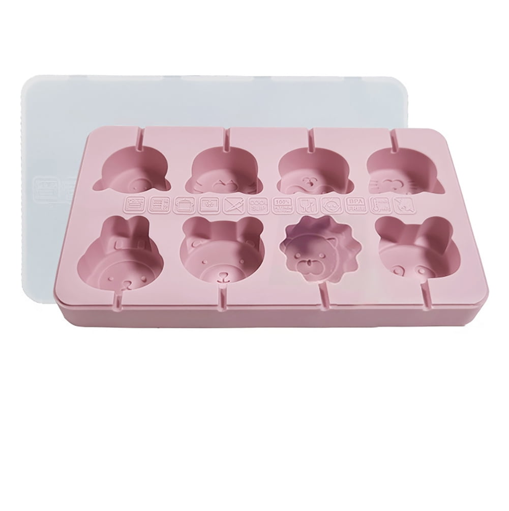 Animal Shape Silicone Mould 8 Holes Cake Candy Chocolate Jelly Ice ...