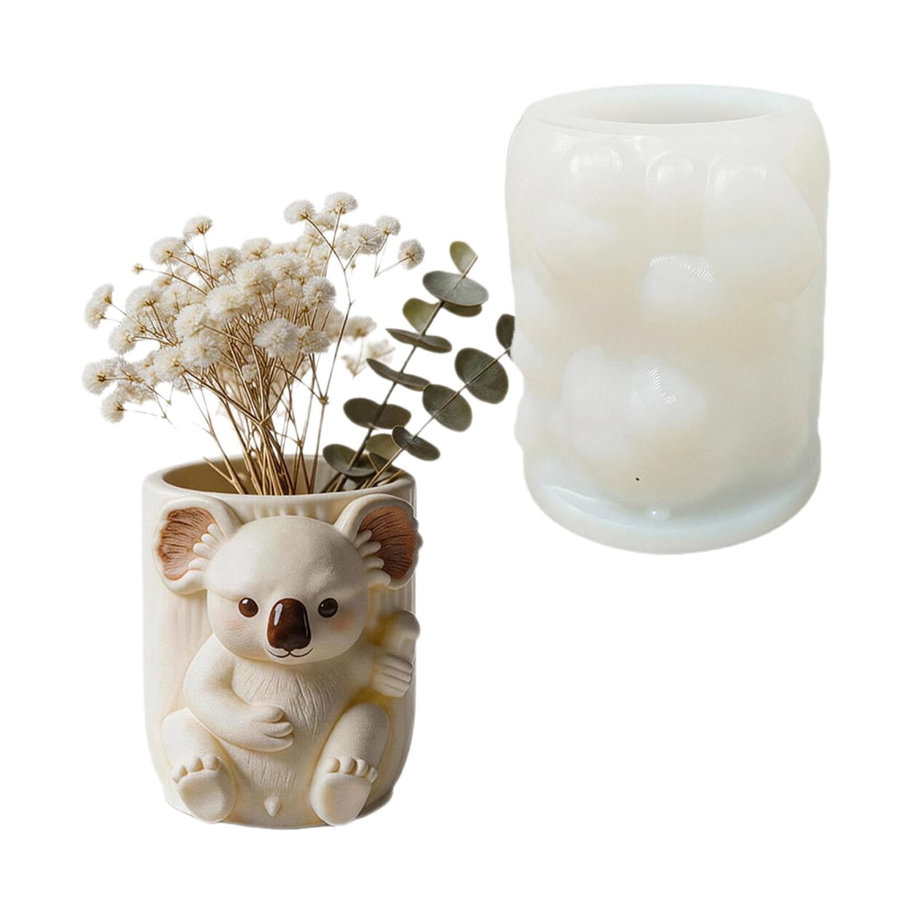 Animal Shape Silicone Vase Molds For Handmade Flowerpots Pen Holder ...