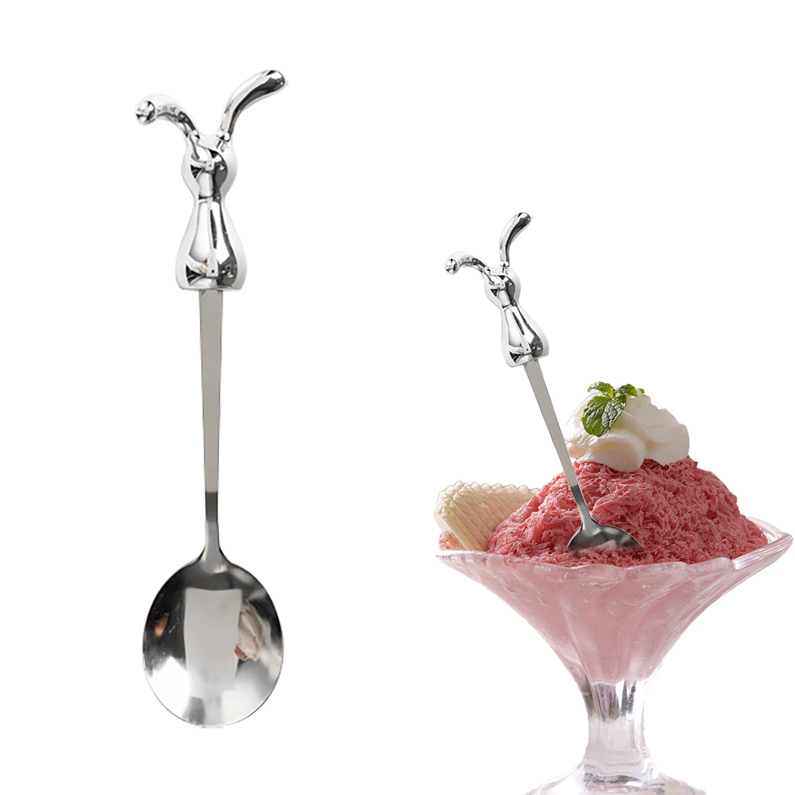 Animal Shaped Stainless Steel Fruit Forks Creative Design Kids Dessert ...