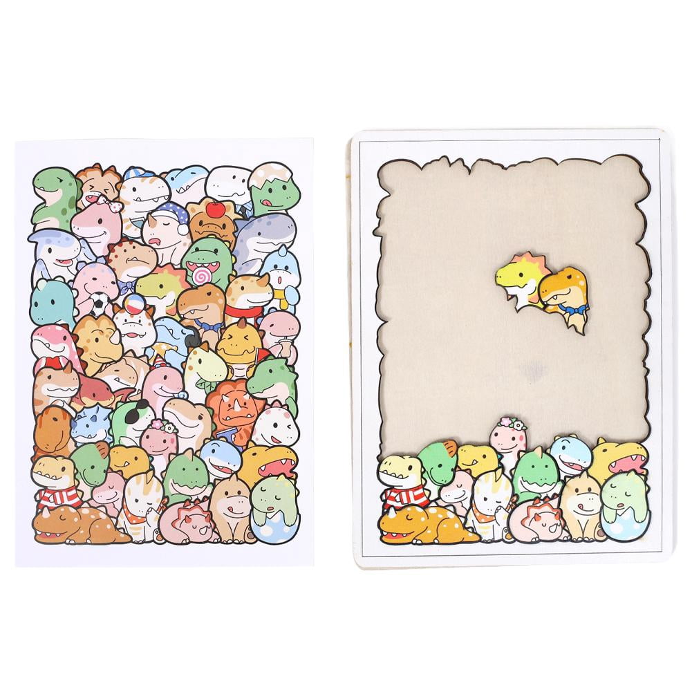 Animal Shaped Wooden Jigsaw Puzzle,Cats Shaped Wooden Puzzles, Unique ...