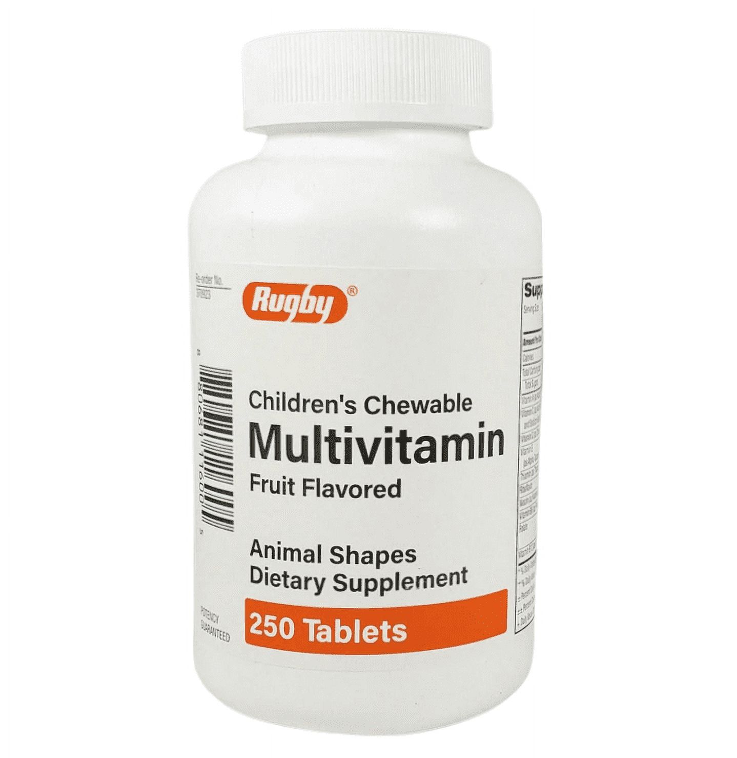 Animal Shapes Children's Multivitamin Chewable 250 Tablet Assorted ...