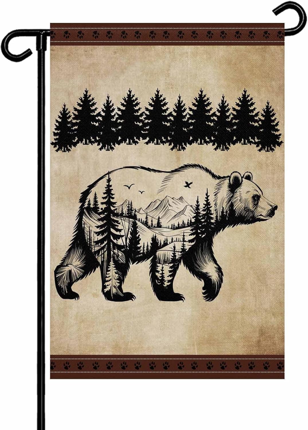 Animal Silhouette Garden Flag 12x18 Inch Double Sided Welcome Yard ...