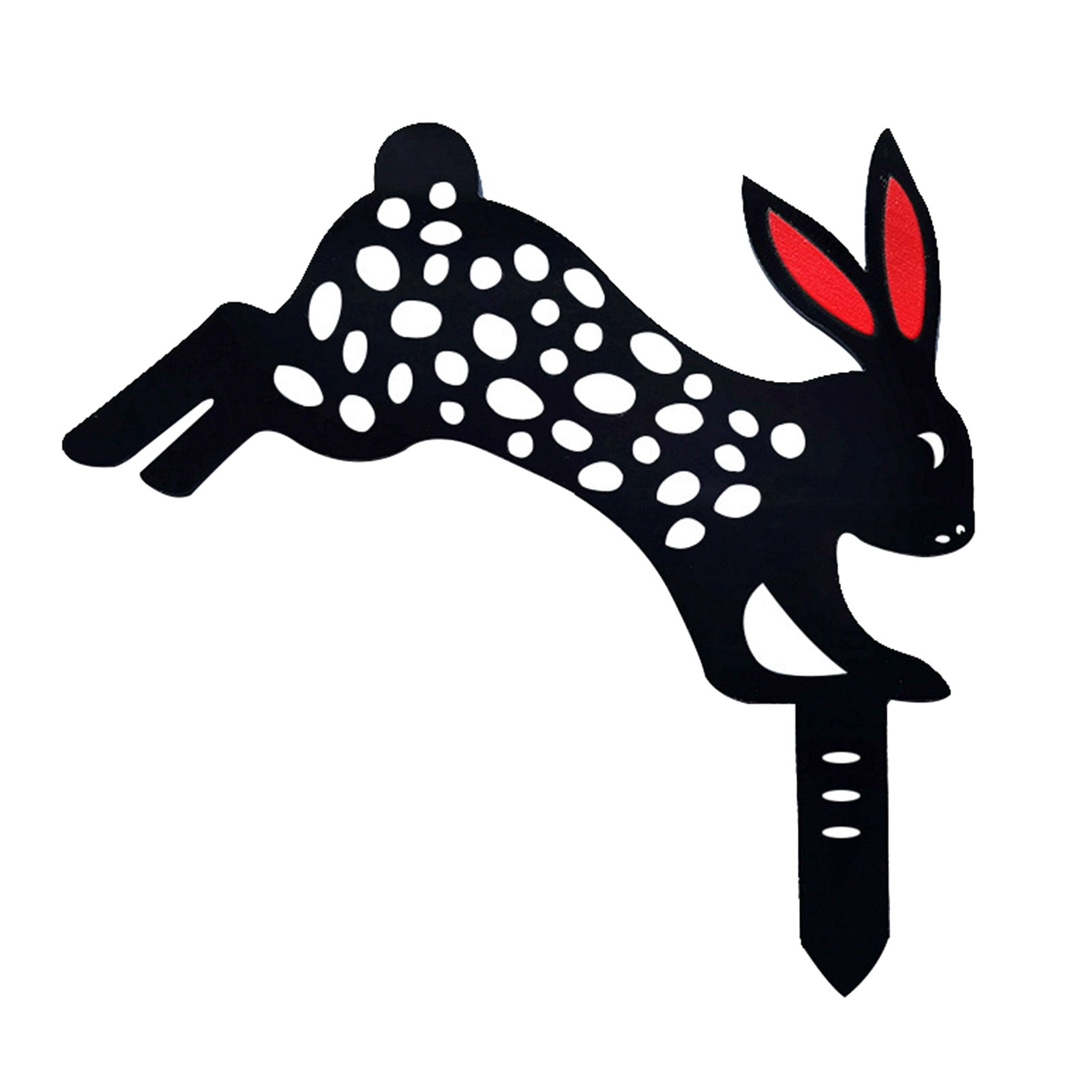 Animal Silhouette Stake Bunny Rabbit Garden Stake Yard Art Lawn Outdoor ...