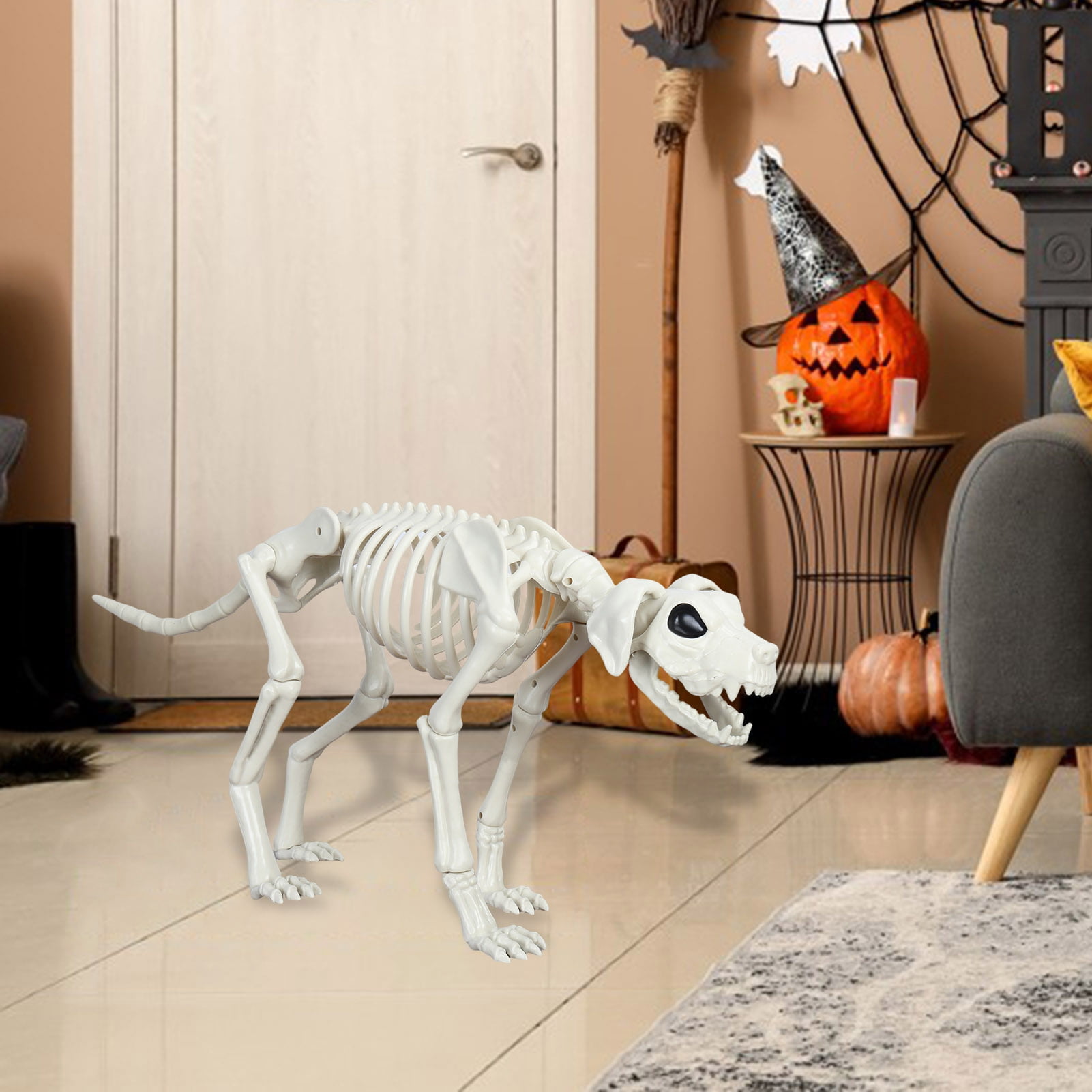 Animal Skeleton Model Halloween Skeleton Dog Decoration Plastic Puppy ...