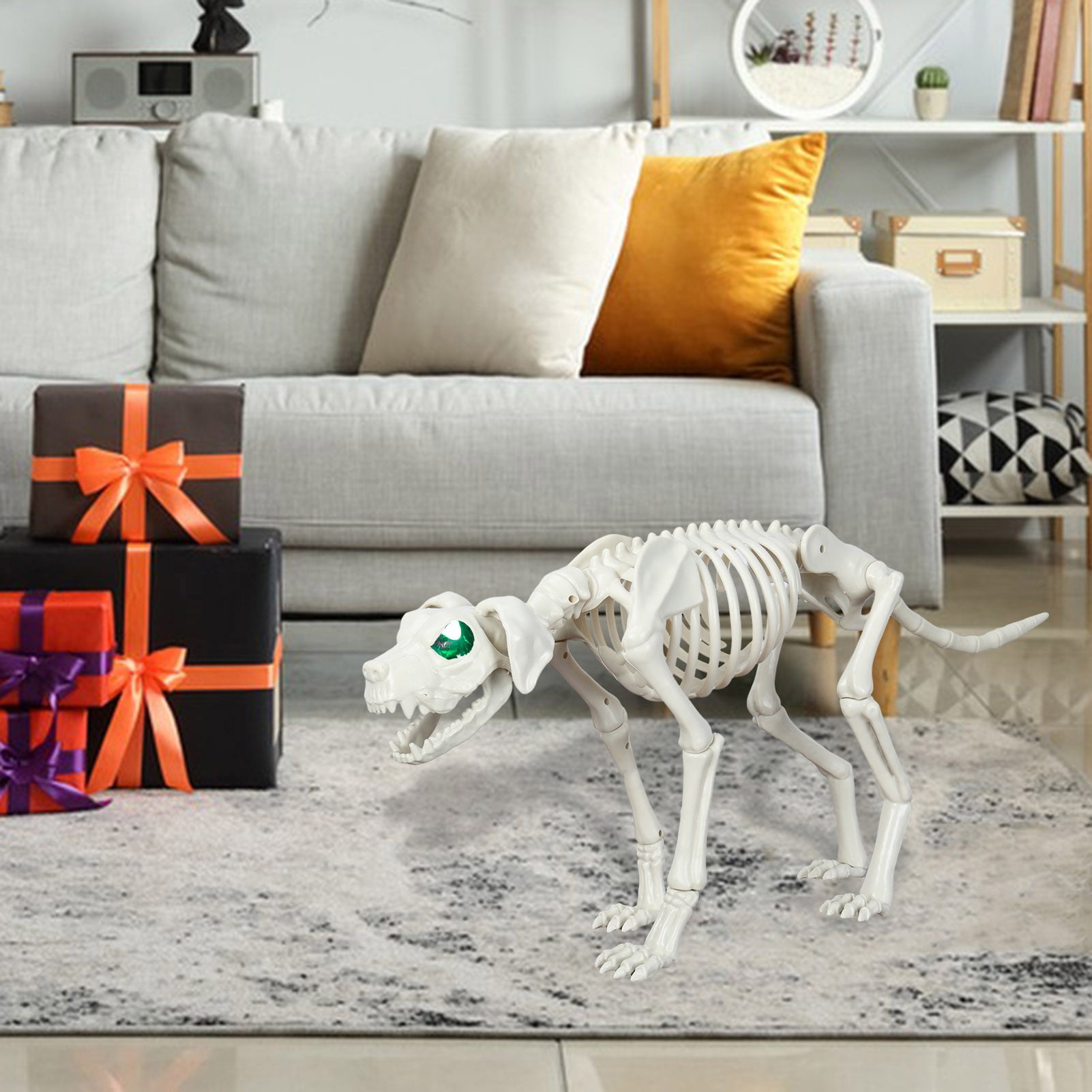 Animal Skeleton Model Halloween Skeleton Dog Decoration Plastic Puppy ...