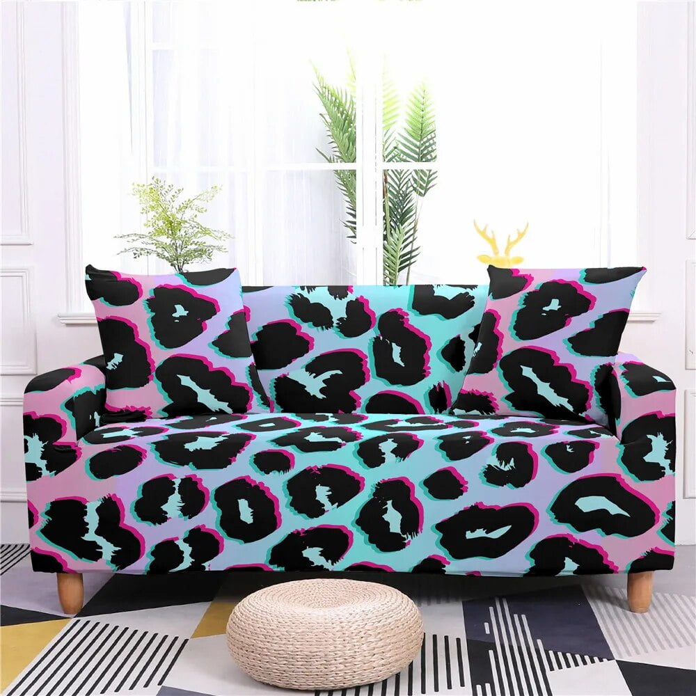 Animal Skin Leopard Print Tiger Pattern Slipcovers Elastic Couch Cover ...
