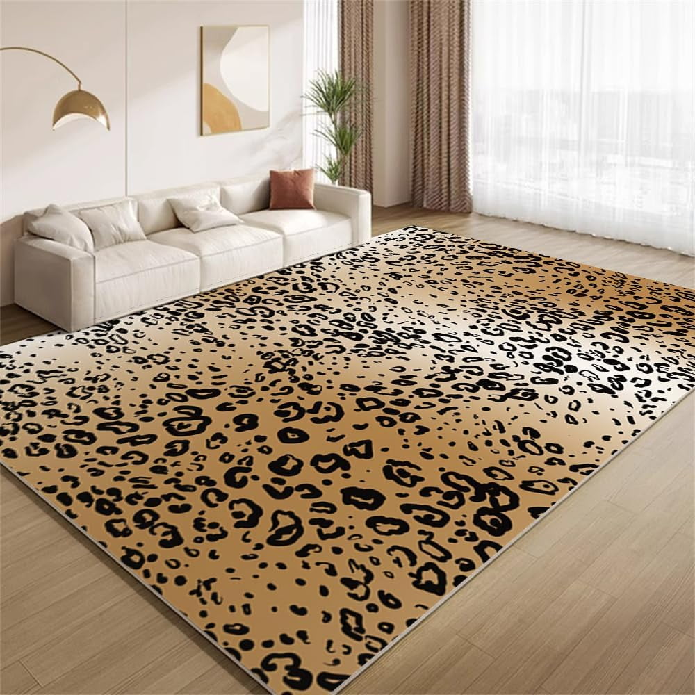 Animal Skin Patterns Rug 5x8ft Area Rugs Leopard Print Rugs Ultra Soft ...