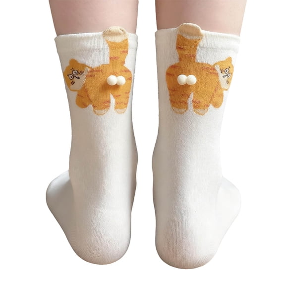 Animal Slipper Socks Non-Slip Floor Socks with Cat Design for Indoor ...