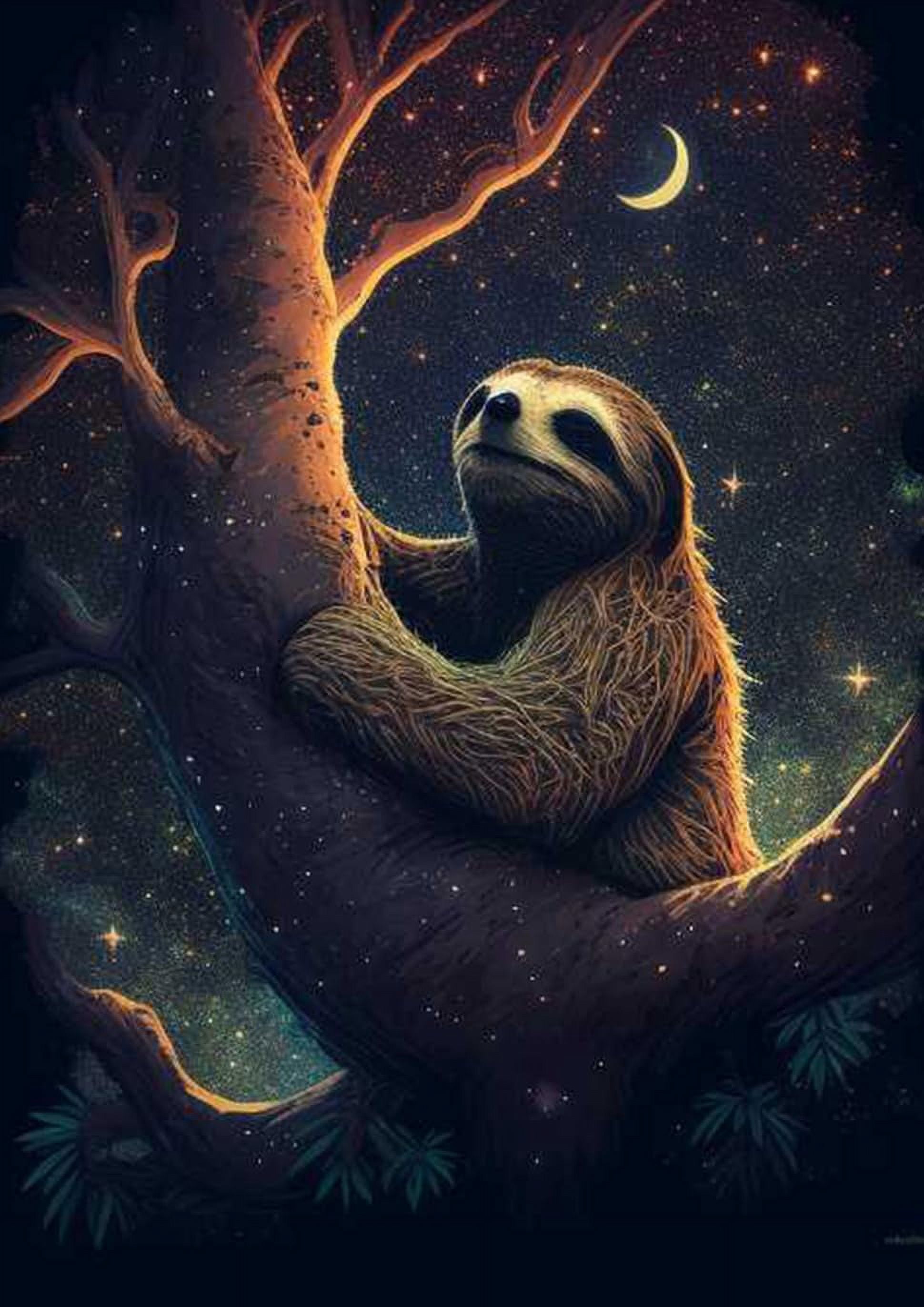 Animal Sloth in The Tree Wooden Puzzle 500 Piece Art Fun Challenging ...