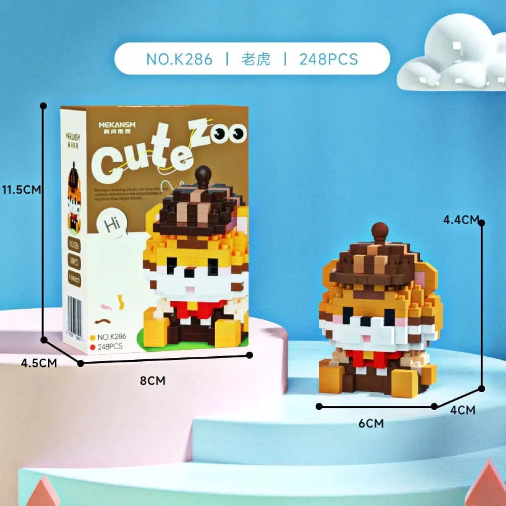 Animal Small Particle Dog Cat Mini Building Blocks DIY Assembly Brick ...