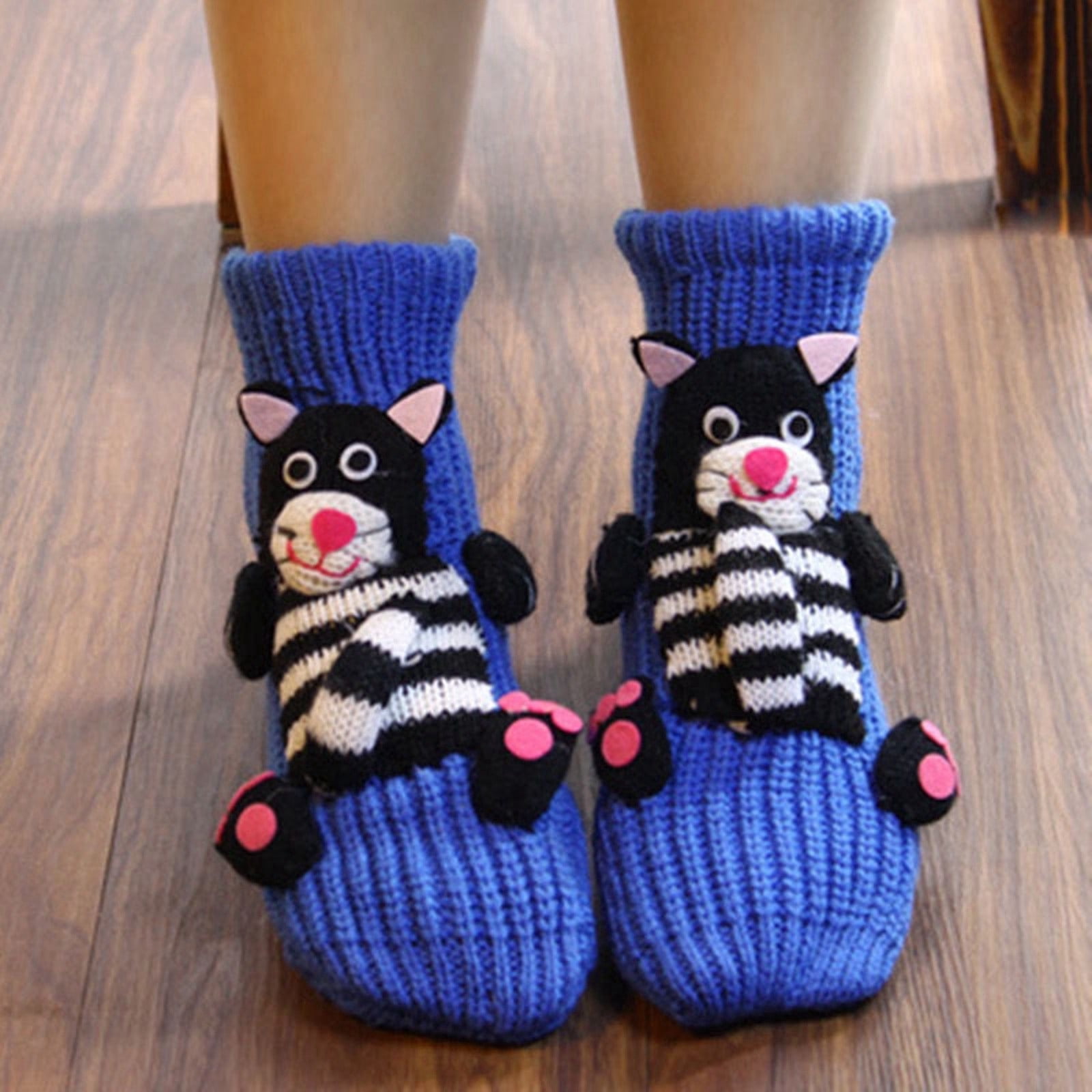 Animal Socks 3D Knit Animal Funny Socks Cute Plush Animals Hug Sock ...