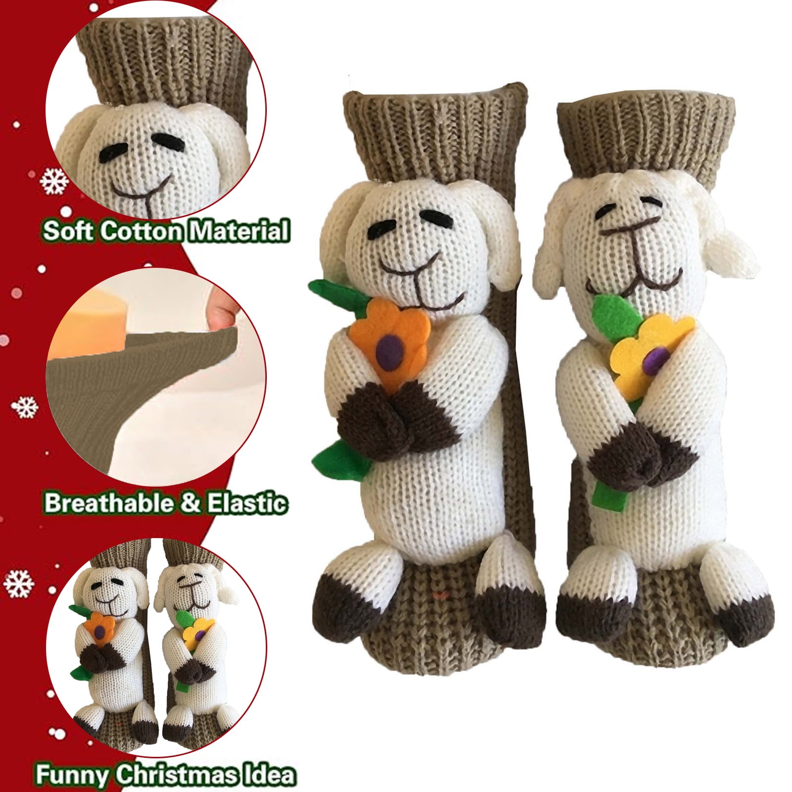 Animal Socks, 3D Knit Animal Sloth Socks for women, Cute Plush Animals ...
