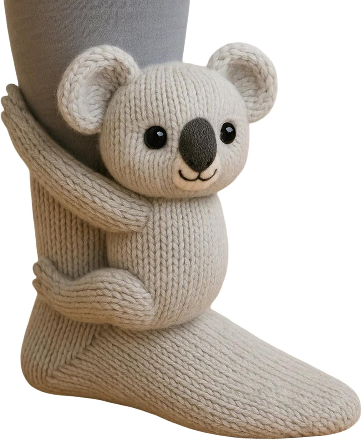 Animal Socks, 3D Knit Animal Sloth Socks for women, Cute Plush Animals ...
