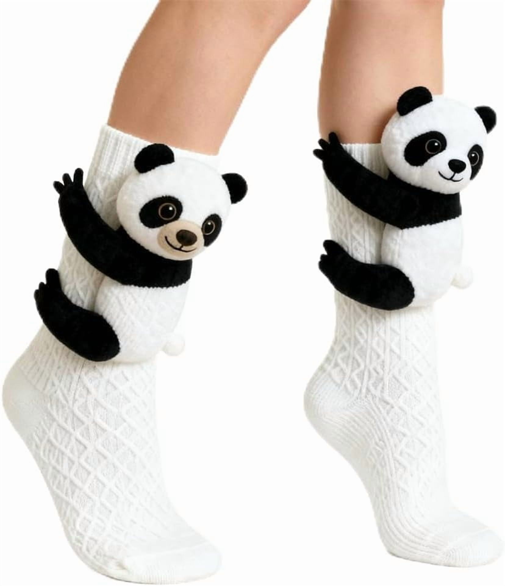 Animal Socks, Sloth Socks 3D Knit Animal Sock for Women, Double-Layer ...