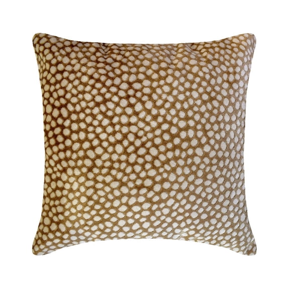Animal Spotted Pattern Beige Decorative Throw Pillow Covers 18"x18 ...