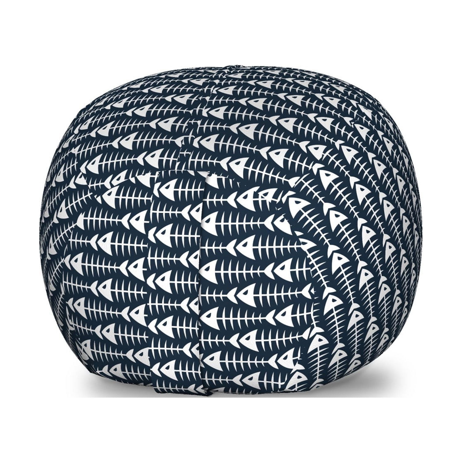Animal Storage Toy Bag Chair, Fish Bone Skeleton Pattern Spines Sea ...