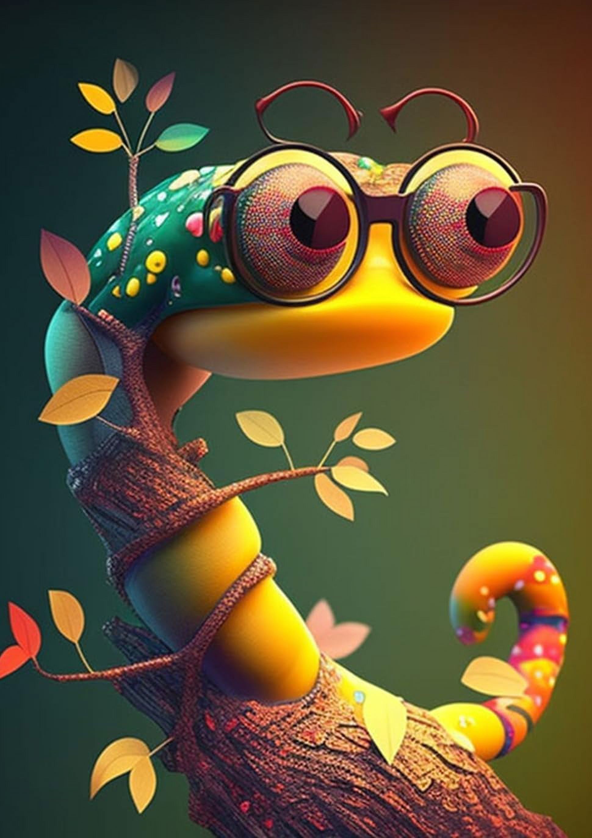 Animal Strange Little Snake Funny 1000 Pieces Jigsaw Puzzles for Adults ...