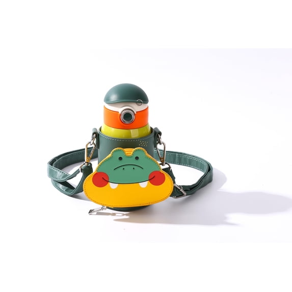 Animal Straw Thermos Cup With Sleeve (Green Alligator) - Walmart.com