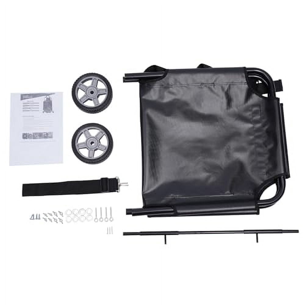 Animal Stretcher, 250 lb Capacity Pet Trolley with 2 Noiseless Wheels ...
